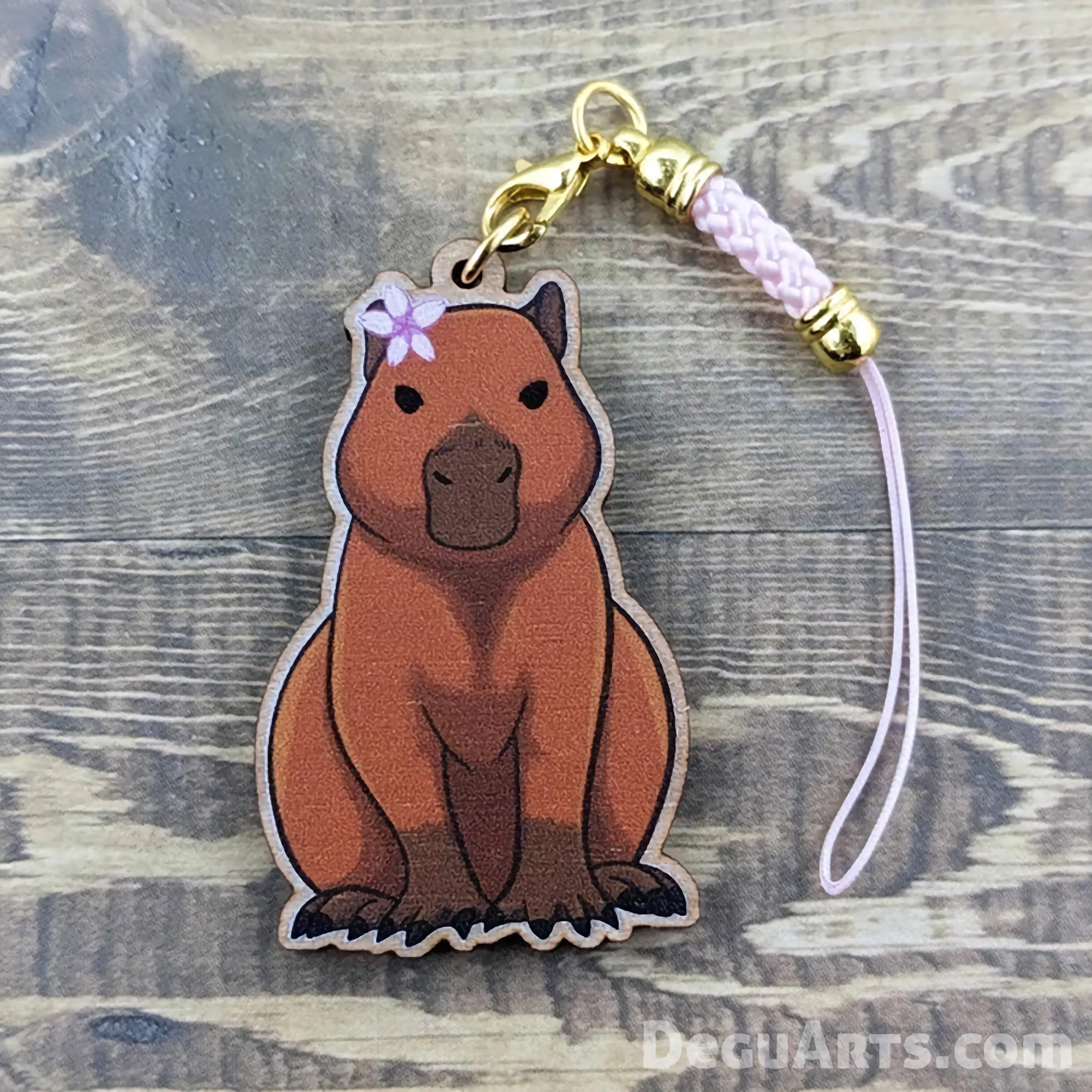 Capybara Wood Charm – DeguArts